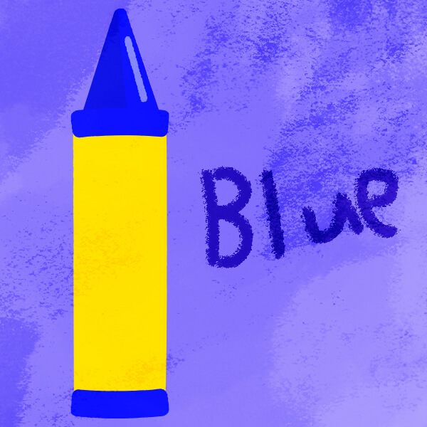 Set of Crayons! (Blue/Black/Red/Orange/Yellow/Green/Pink) - cute2u! A ...