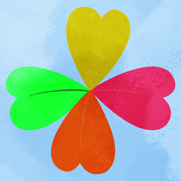 Nature Four Leaf Clovers - cute2u! A free Cute Illustration for Everyone!