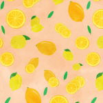 Set of Lemon Patterns - cute2u! A free Cute Illustration for Everyone!