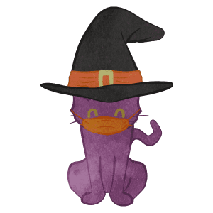 Monster With A Mask Cat Version - cute2u! A free Cute Illustration for ...