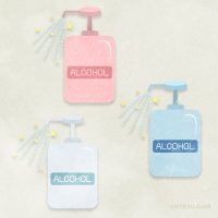 Bottles With Alcohol Spray - cute2u! A free Cute Illustration for Everyone!