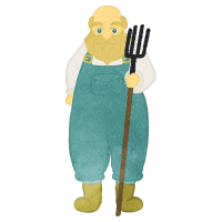 Farmer's Uncle Front Facing - cute2u! A free Cute Illustration for ...